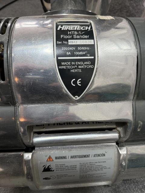 HIRETECH HT8-1 EX Drum Floor Sander 240 Volt New Model £899.22 ...