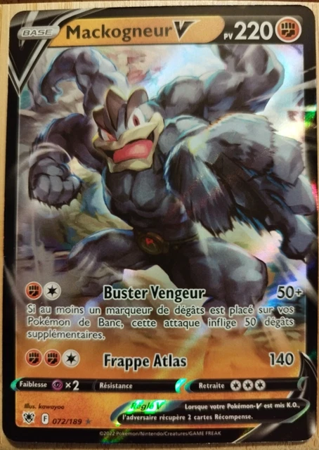 CARTE POKÉMON MACKOGNEUR V 072/189 EB10 Epée & Bouclier Astres Radieux FR NEUF EUR 5,00 ...