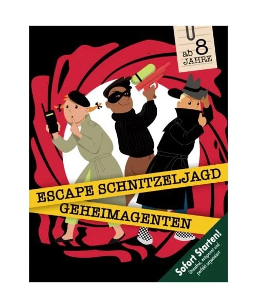 GEHEIMAGENTEN ESCAPE SCHNITZELJAGD Kindergeburtstag ab 8 Jahren ...