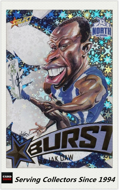 2019 SELECT AFL Footy Stars Starburst (Logo) Card Sp47 Majak Daw-Nth ...