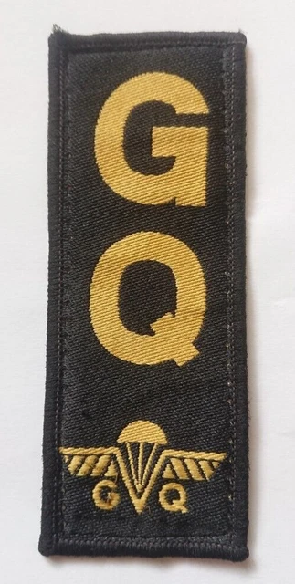 BRITISH ARMY SURPLUS - GQ Parachute Company Logo Woven Cloth Patch 11x4 ...