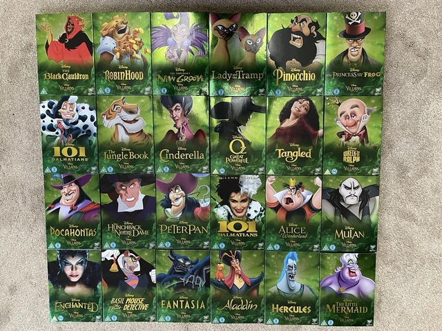 DISNEY VILLAINS DVD full Collection £850.00 - PicClick UK