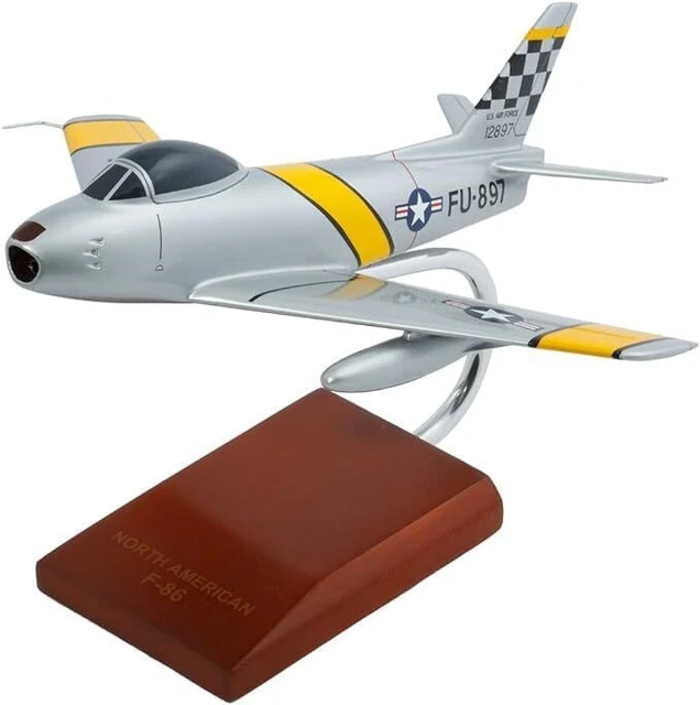 USAF NORTH AMERICAN F-86 Sabre Korean War Desk Top Jet Model 1/48 SC ...