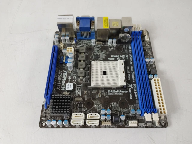 ASROCK A75M-ITX AMD Socket FM1 DDR3 Desktop Motherboard £68.87 - PicClick UK