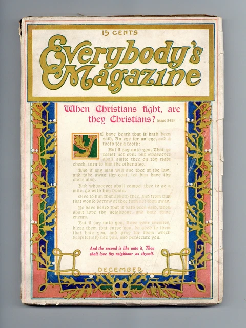 EVERYBODY'S MAGAZINE PULP Dec 1914 Vol. 31 #6 GD/VG 3.0 EUR 17,56 ...