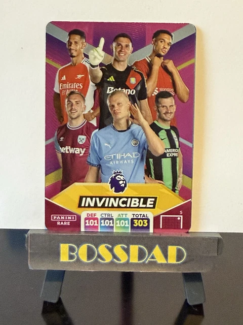 PANINI PREMIER LEAGUE Adrenalyn XL 2025 INVINCIBLE PLASMA #5 - super ...
