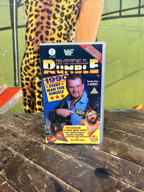 VINTAGE WWF ROYAL Rumble 1990 Vhs Tape Wwe Awa Nwa Wcw Nwo Retro ...