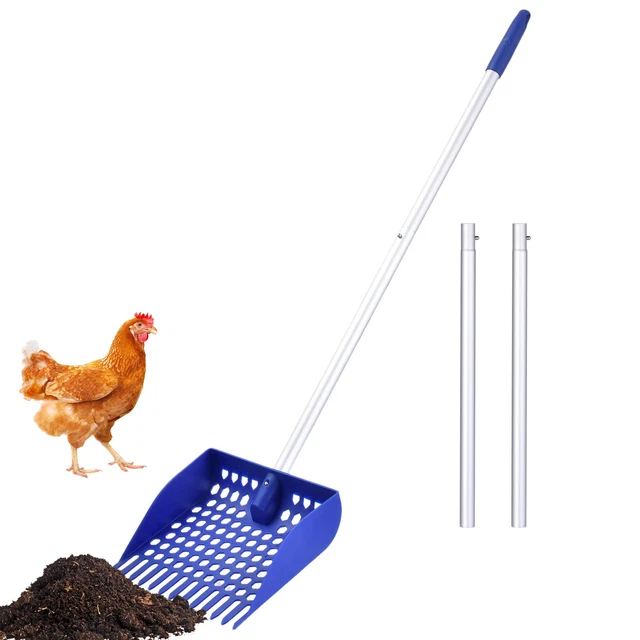 THE COOP SCOOP 2-In-1 Chicken Poop Scooper & Rake – Durable Sand ...