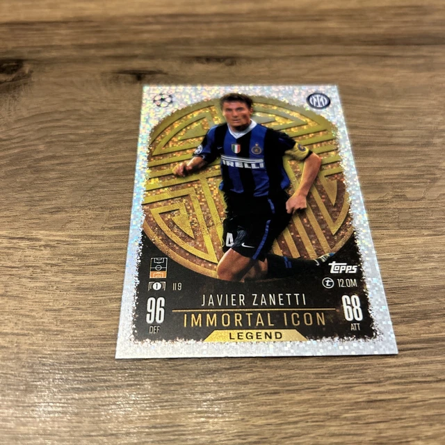LEGEND JAVIER ZANETTI Immortal Icon Match Attax 2024/2025 Milan 24/25 ...
