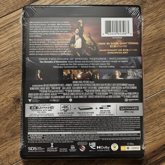 CONSTANTINE, 20TH ANNIVERSARY Edition (4K Ultra HD, 2025) “Factory ...