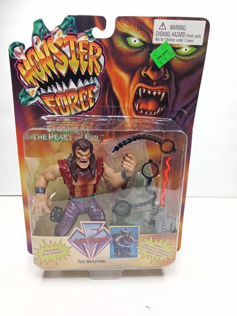 PLAYMATES 1994 MONSTER Force Wolfman Luke Talbot 5" Action Figure ...