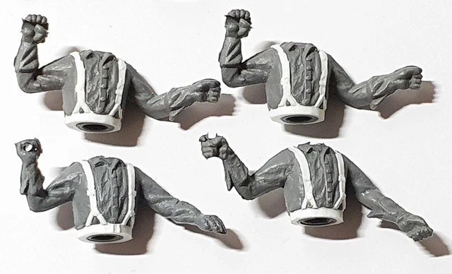 VINTAGE TIMPO 1ST Series Wild West ACW Confederate Soldiers Torsos £7. ...