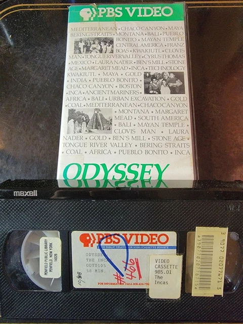 ODYSSEY THE INCAS PBS Video (VHS) *BUY 2 GET 1 FREE+FREE SHIPPING* EUR ...