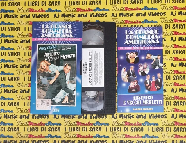 VHS CARTONATA ARSENICO E VECCHI MERLETTI GRANDE COMMEDIA AMERICANA ...