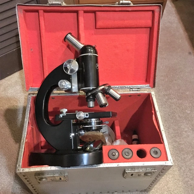 ANTIQUE MICROSCOPE STEINDORFF & Co Berlin 61571 $158.50 - PicClick CA