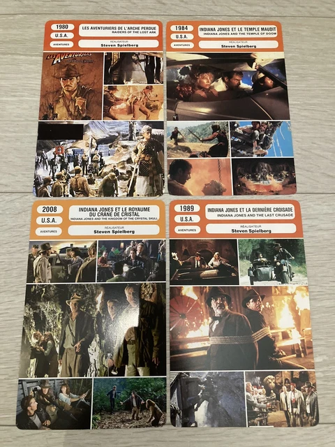 LOT DE 4 Fiches Monsieur Cinéma Indiana Jones EUR 11,00 - PicClick FR