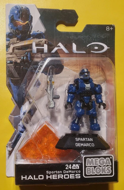 HALO HEROES SPARTAN DEMARCO sealed figure DPJ81 mega bloks 2015 micro ...