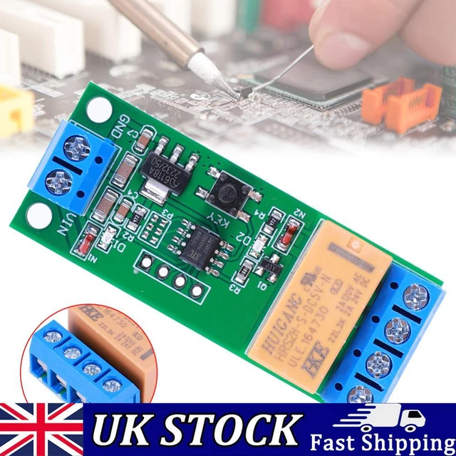 DC 5V/6V/9V/12V MOTOR Reversible Controller 2A Drive Current DPDT Delay ...