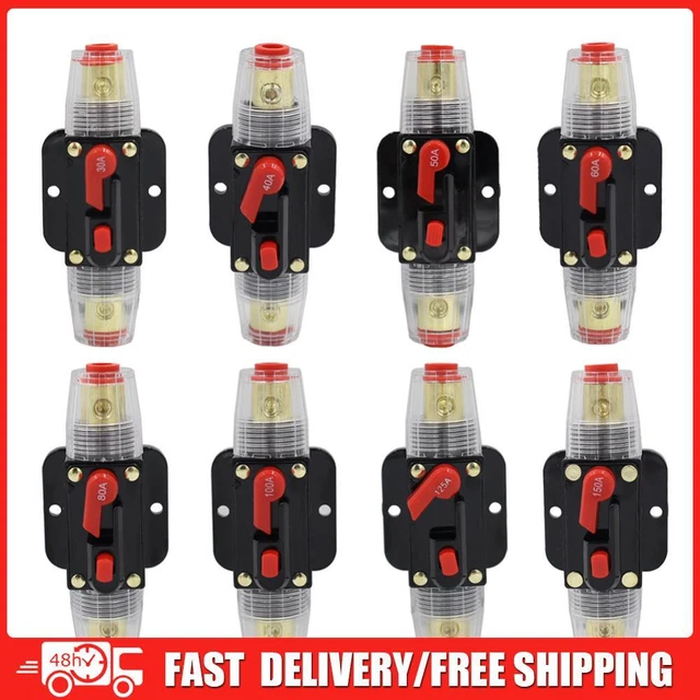 RESETTABLE CIRCUIT BREAKER 12-24V DC Circuit Breaker Car Truck ...