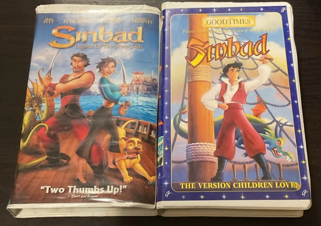 SINBAD: LEGEND OF the Seven Seas (VHS, 2003, Clamshell Case) Lot of 2 £ ...