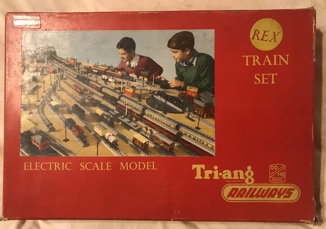 VINTAGE TRI ANG railways R.EX electric train set Jinty tank loco 1950s ...