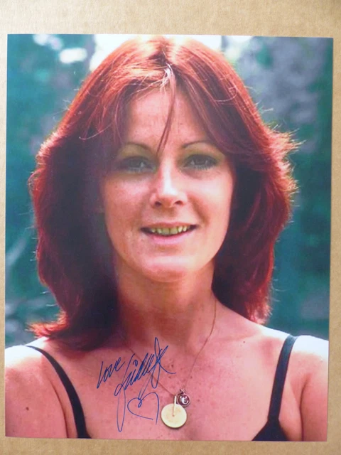 ABBA ANNI-FRID &&FRIDA&& Lyngstad Signed Autograph Signed to 20x25cm ...