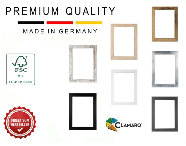 BILDERRAHMEN 70X70 BIS 90x120cm CLAMARO Collage handgefertigt nach Maß ...
