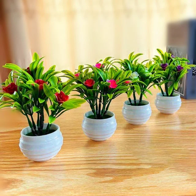 FAUX FLEUR ARTIFICIELLE Faux Familles Jardin Bureaux Plantes ...