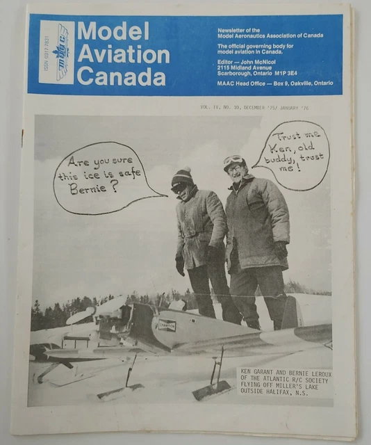 MODEL AVIATION MAGAZINE Canada Dec 1975 Jan 1976 Model Aeronautics ...
