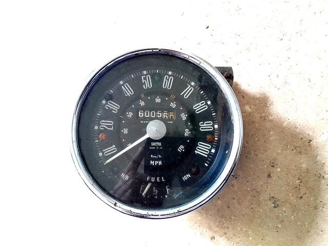 CLASSIC MINI COOPER Mk2 100 105 Mph Speedo Speedometer Bmc Works Rare ...