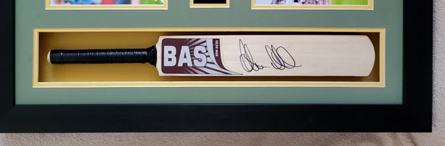 AUSTRALIAN CRICKET GREAT STEVE SMITH Signed Bat Frame £175.00 - PicClick UK