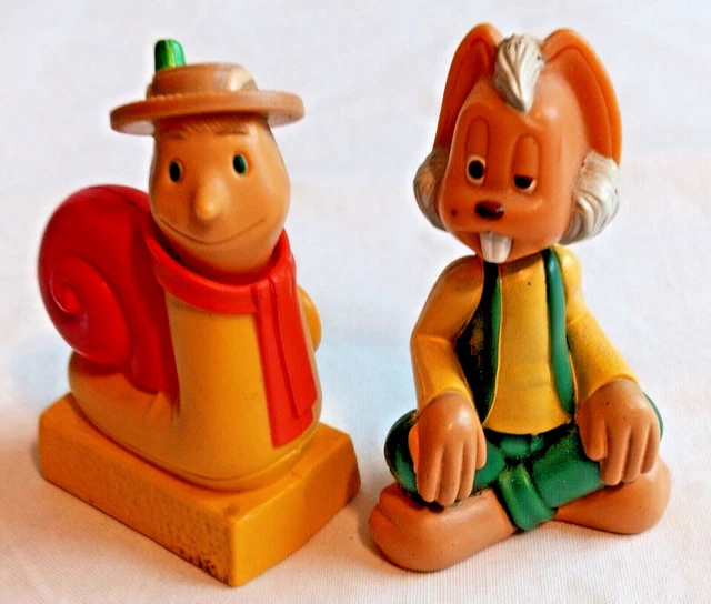 VINTAGE MAGIC ROUNDABOUT Figures Dillon The Rabbit And Brian The Snail ...