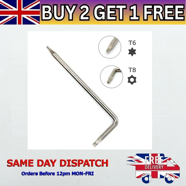 TORX T6 T8 Opening Screwdriver Tool for Xbox 360, Xbox One, PS3, PS4 ...