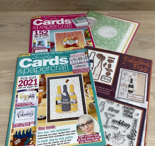 2 ISSUES SIMPLY Cards & Papercraft Magazine 212 & 213 £3.00 - PicClick UK