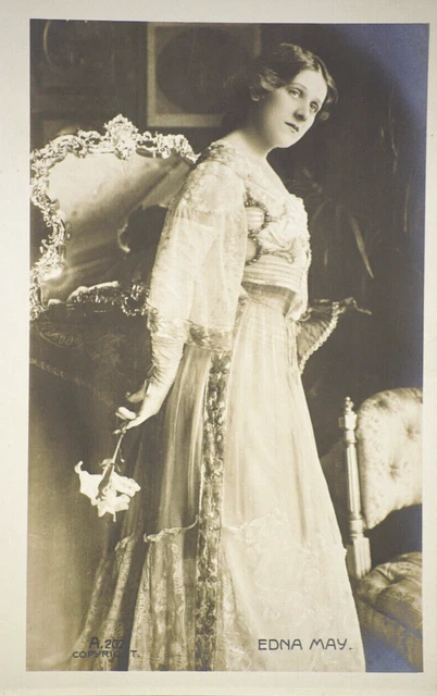 POSTCARD MISS EDNA May Edwardian British Stage Actress Singer Musical ...