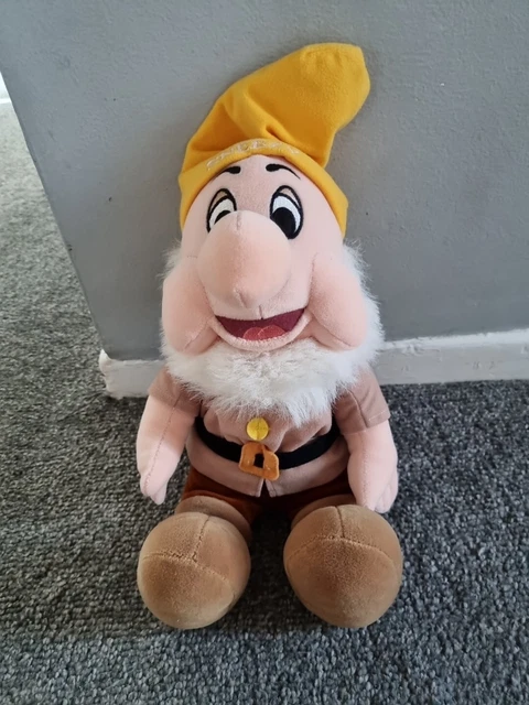 DISNEY SNEEZY DWARF Snow White & 7 Dwarfs Plush Soft Toy 12" Vintage £4 ...