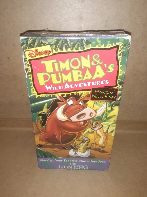 TIMON AND PUMBAAS Wild Adventures ~ Hangin With Baby On VHS (1996 Walt ...