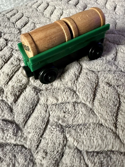 BRIO THOMAS THE Tank Engine Wooden Magnetic BARREL CAR + 2x FLOUR ...