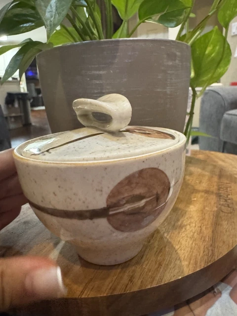 VINTAGE 1950'S Red Wing Lute Song Sugar Bowl With lid Mid-Century ...