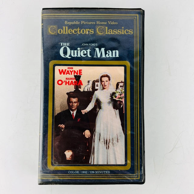 JOHN WAYNE - The Quiet Man VHS Collectors Classics Video Clam Shell ...