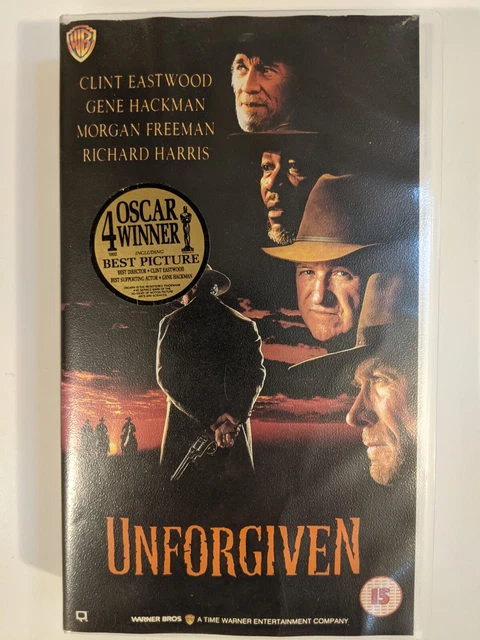 UNFORGIVEN (VHS/SUR, 2000) Clint Eastwood Gene Hackman Morgan Freeman ...
