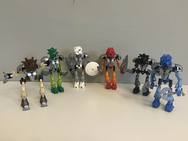 LEGO BIONICLE | Mata Nui | Toa Nuva set of 6 Tahu Kopaka Lewa Pohatu ...