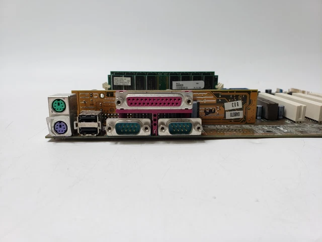 CARTE MÈRE PC ASUS A7V AVEC PROCESSEUR AMD ATHLON 900MHZ & 384MO DE RAM ...