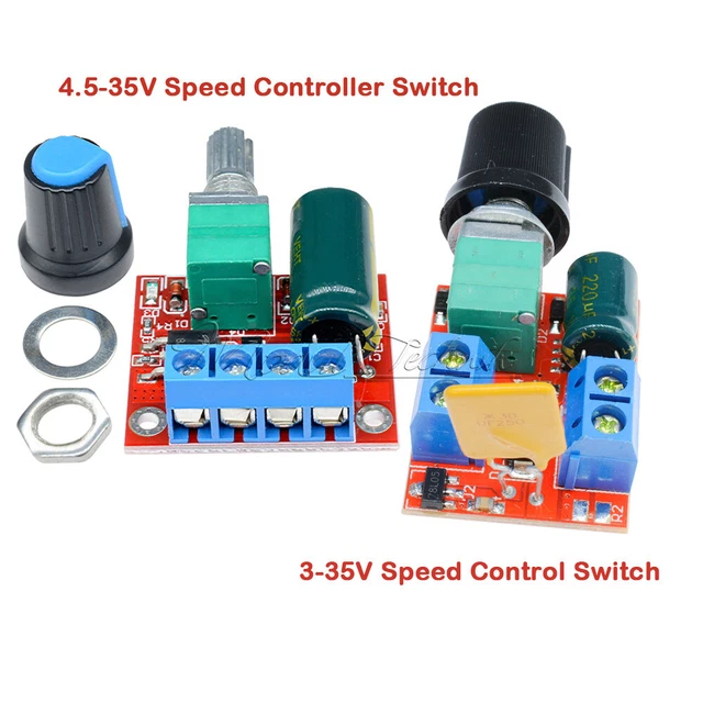 MINI 5A PWM DC Motor Regulator Speed Control Switch Controller 3V / 4 ...