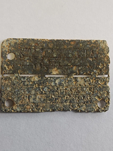 GERMAN WW2 PRISONER Of War Stalag 1A Identity Tag £25.00 - PicClick UK