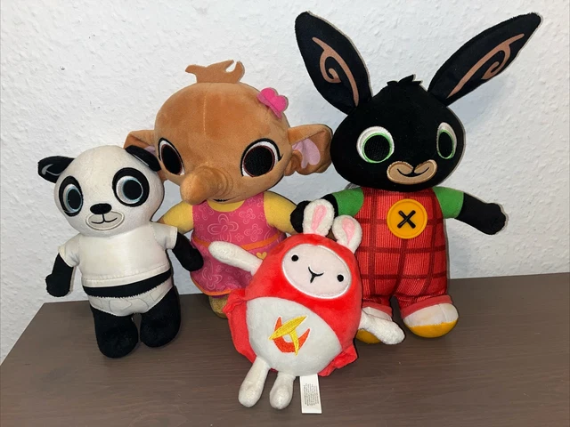 BING BUNNY SOFT Plush Figure Toy Bundle Pando Hoppity Voosh CBeebies ...