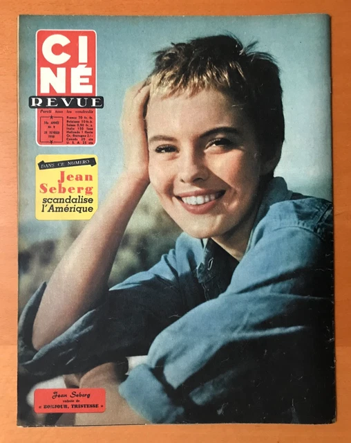 CINE REVUE 9/1958-MYLENE Demongeot-Jean Seberg-Sophia Loren-Line Renaud ...