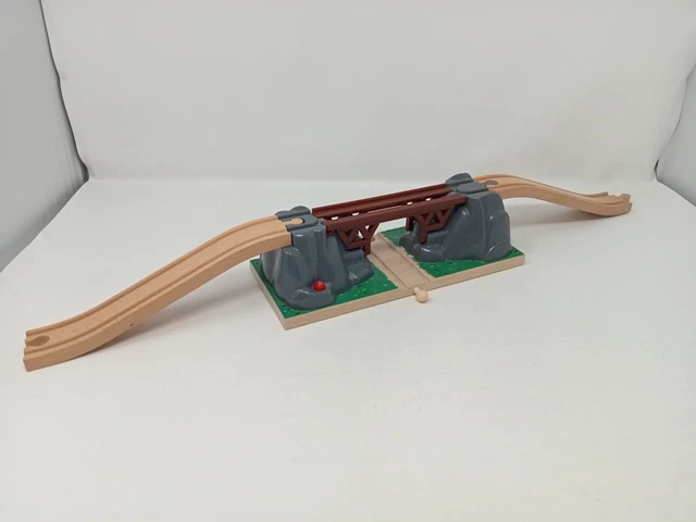 BRIO 33391 COLLAPSING Bridge & sloped track wooden railway toy parts ...