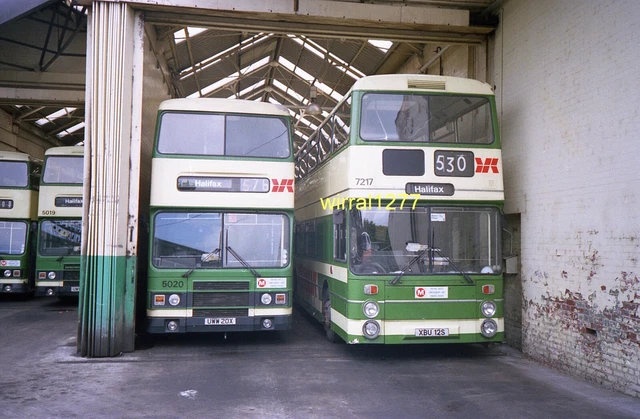 ORIGINAL BUS PHOTOGRAPHIC negative Yorkshire Rider Fleetline XBU12S, Ex ...