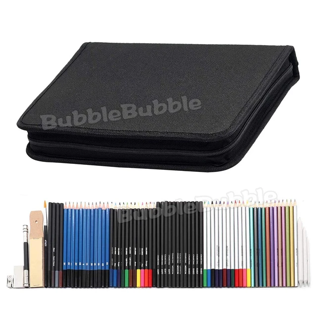 ART SKETCH PENCILS Oil Drawing Colouring Graphite Charcoal Pencil 72pcs ...